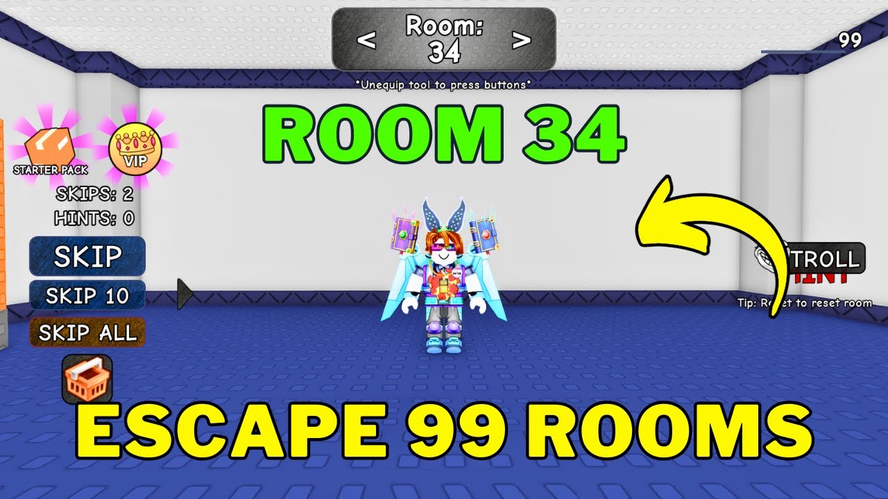 How To Complete Room 34 in Roblox Escape 99 Rooms | Stage 1 - YouTube
