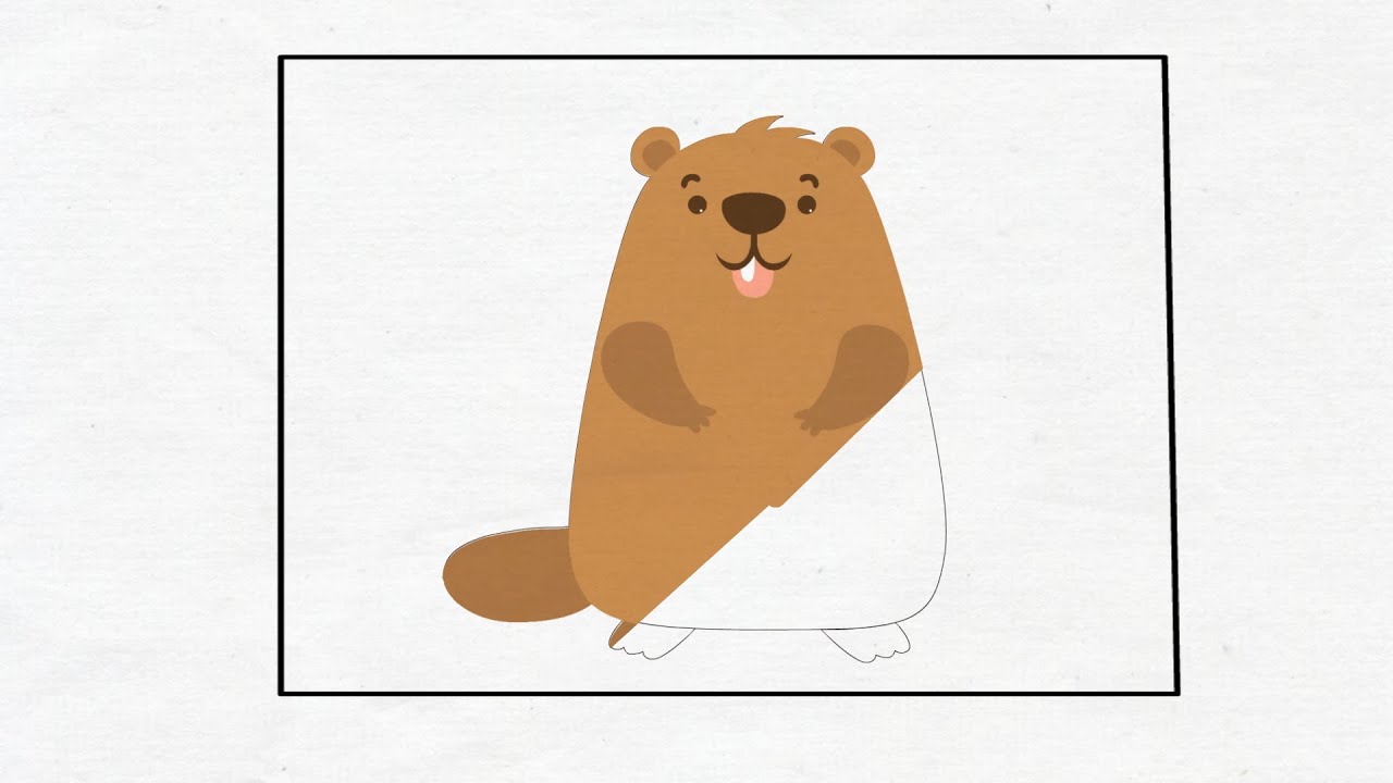 How To Draw a Groundhog Easy Step By Step - YouTube
