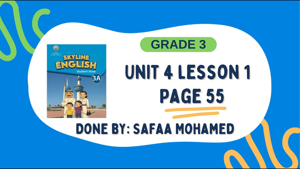 Grade 3 unit 4 lesson 1 p. 55 - YouTube