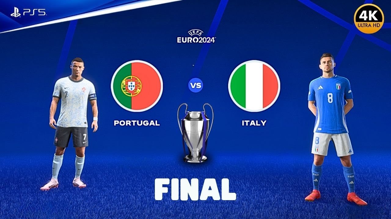 FC 24 - Portugal vs Italy | UEFA Euro Cup Final | Cristiano Ronaldo vs ...