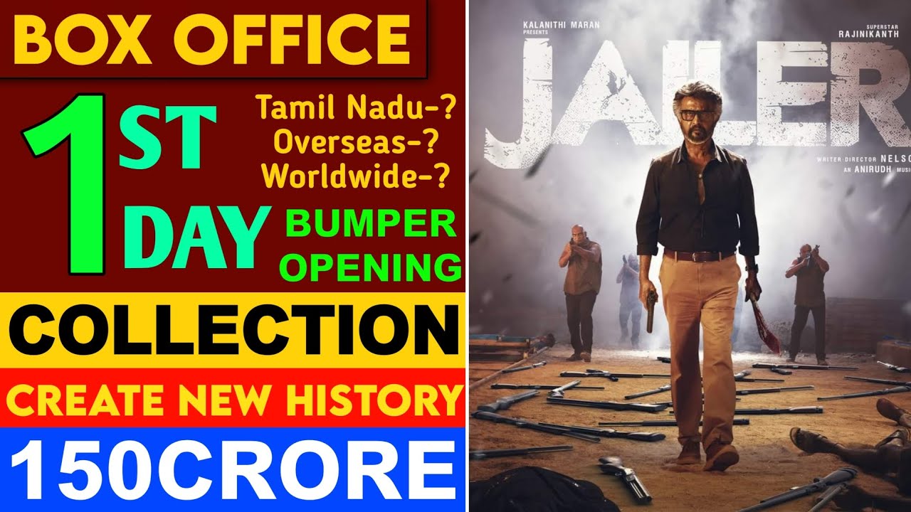 Jailer Box Office Collection Day 1 | Jailer First Day Collection ...