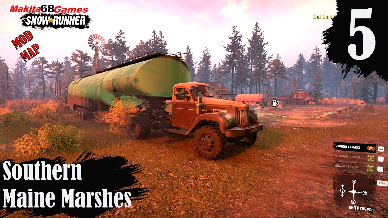 SNOWRUNNER: MOD MAP.Southern Maine Marshes.моды использовать только как ...