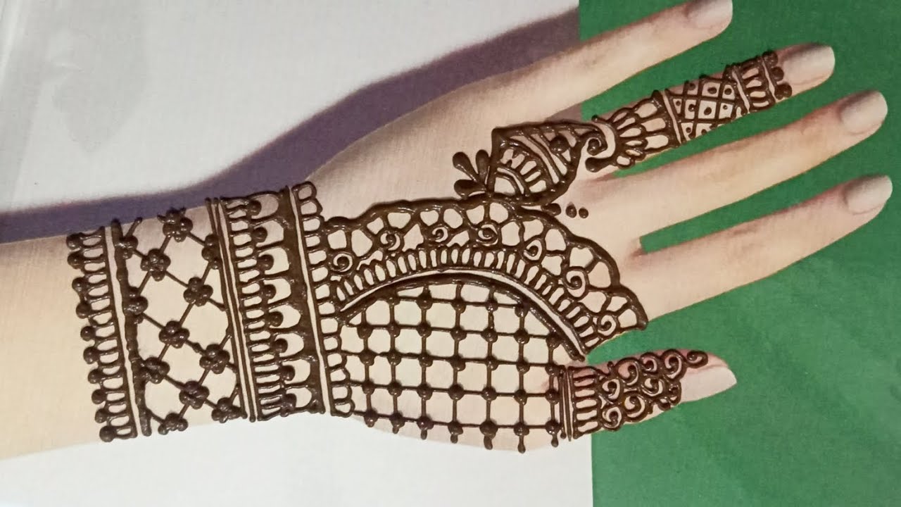 latest new front hand mehedi tutorial 😍 beautiful mehedi design ...