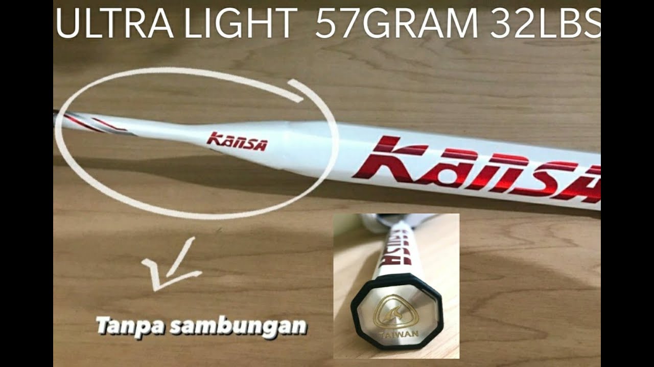 REVIEW RAKET BADMINTON KANSA TAIWAN ULTRA LIGHT 700 - YouTube