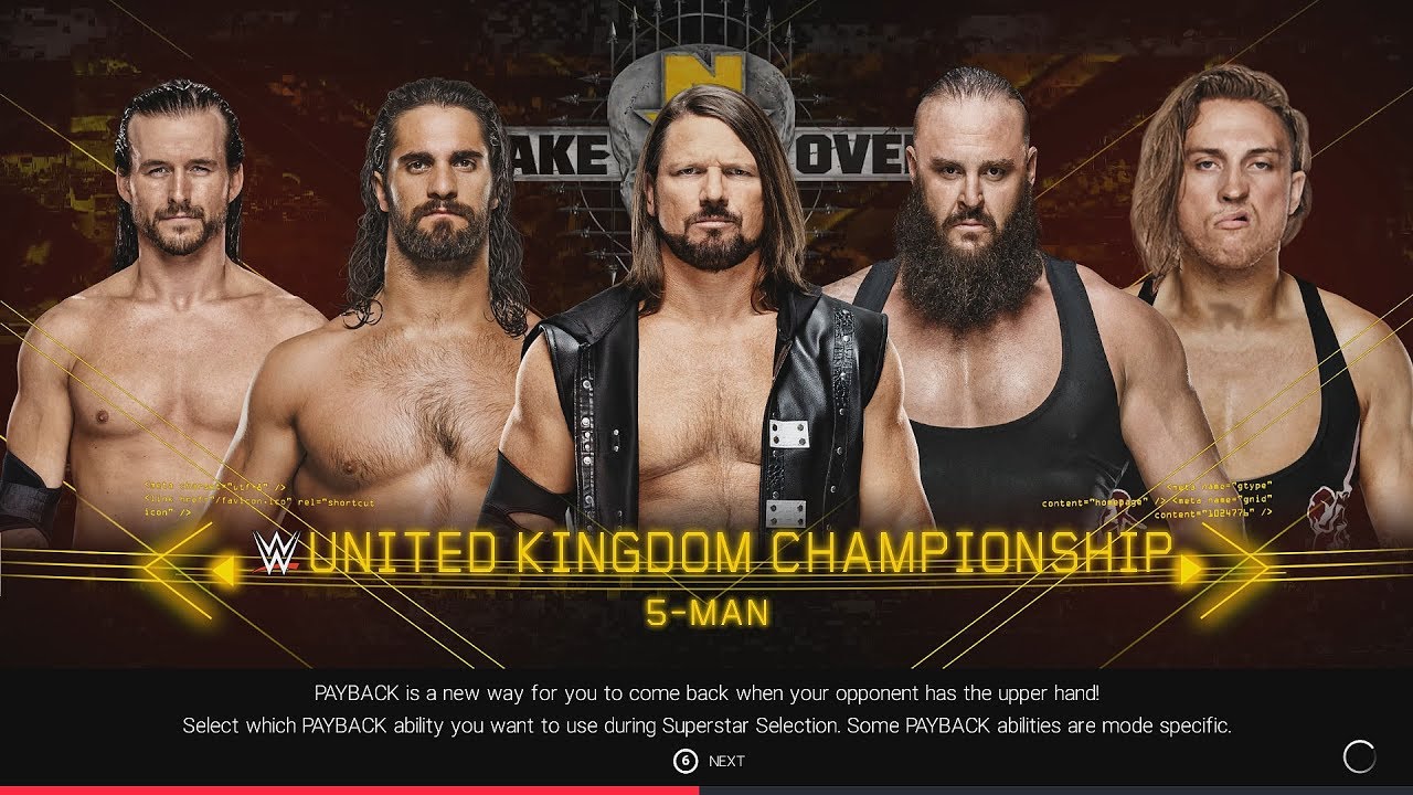 [WWE 2K19] Adam Cole vs. Seth Rollins vs. AJ Styles vs. Braun Strowman ...