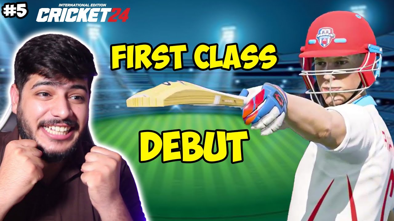 My First-Class Debut in Cricket 24🏏| CAREER MODE GAMEPLAY #5 - YouTube