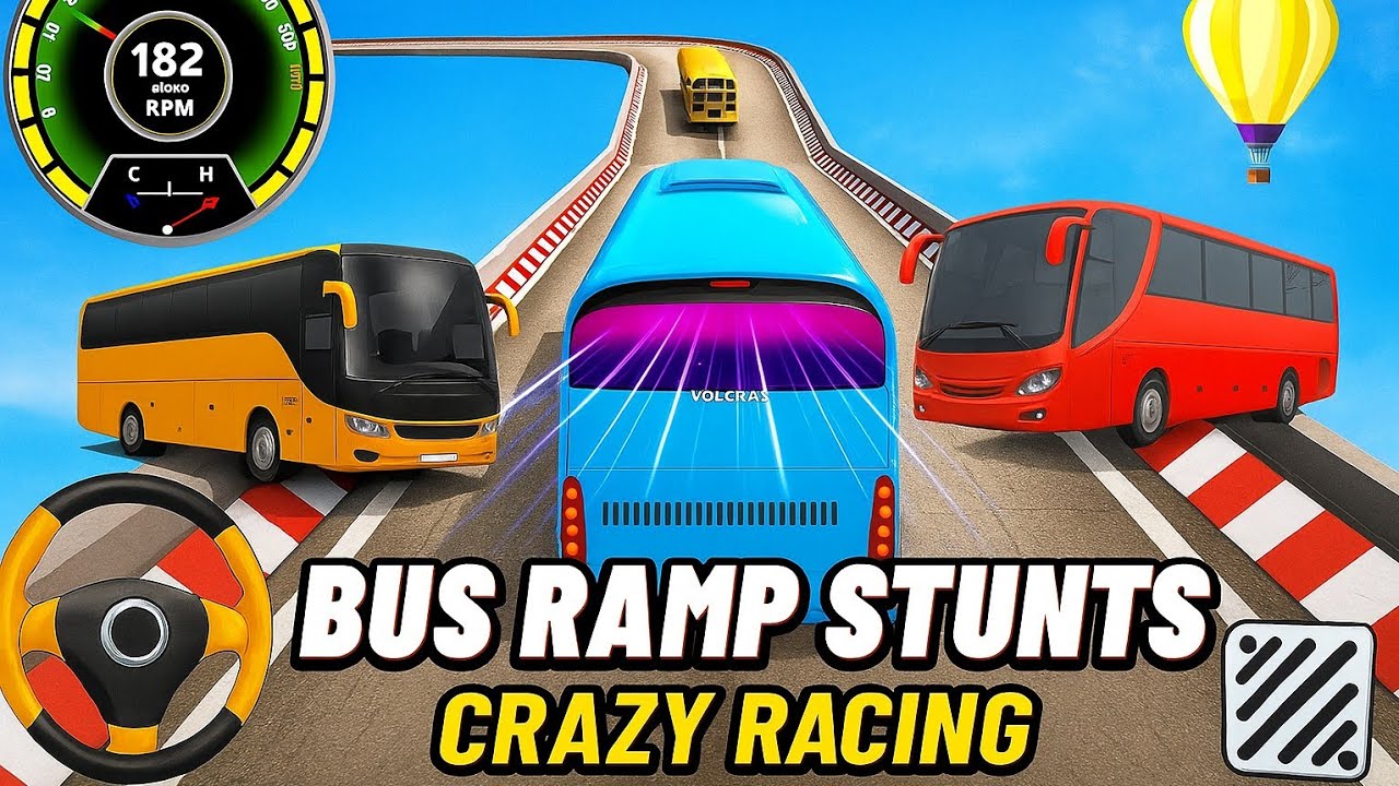 Impossible Mega Ramp Bus Stunts 🚍 | Crazy Bus Racing on Insane Tracks ...