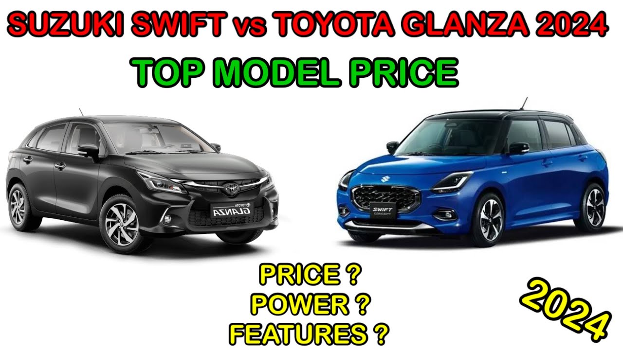NEW Maruti Swift 2024 VS NEW Toyota Glanza review || power || price ...