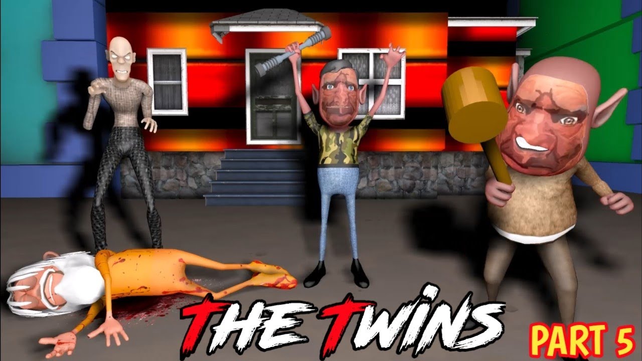 The Twins Horror Story Part 5 | Bob And Buck | Scary Horror Game ...