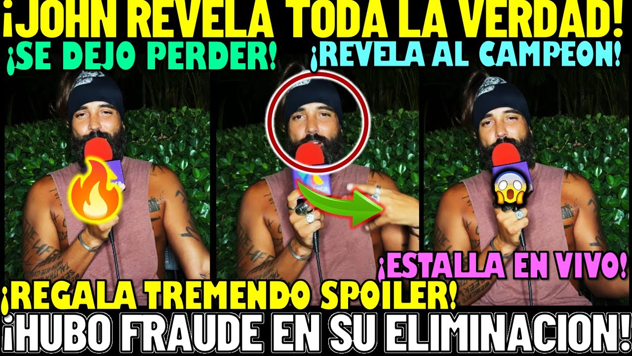 😱 🔥JOHN SACA TODAS LAS VERDADES EN VIVO,LANZA MESAJE A SERGIO Y ...