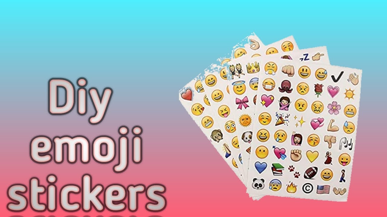 DIY EMOJI STICKERS AT HOME EASY........😯 - YouTube