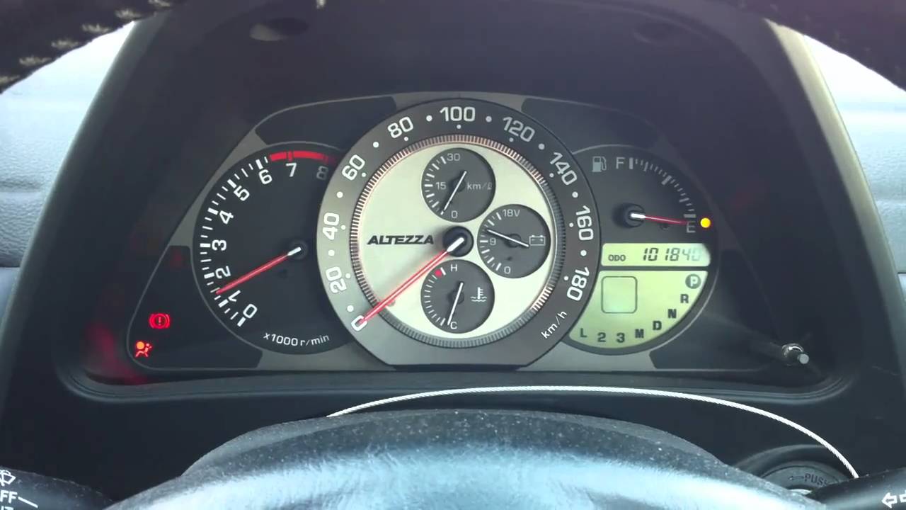2004 Toyota ALTEZZA GITA 3.0 AS300 JCE10W speedometer - YouTube