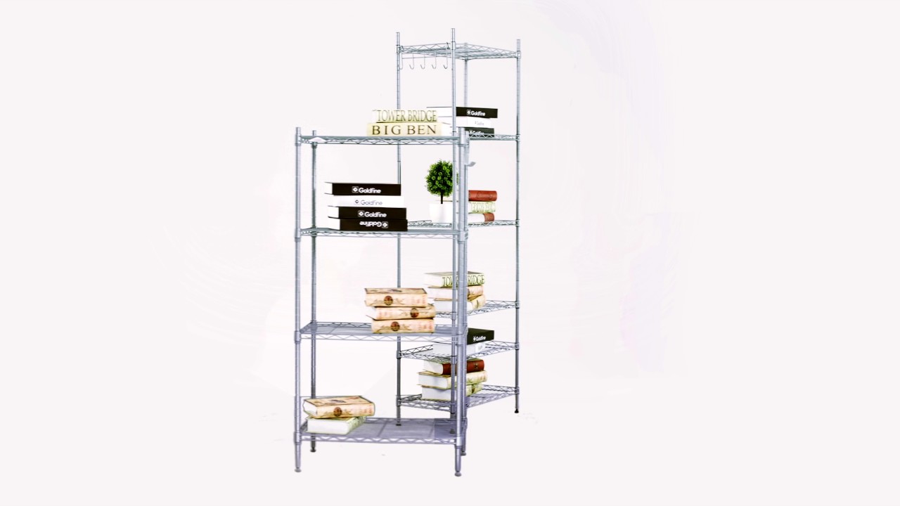 LANGRIA Classic Wire Storage Rack Shelving Rack Shelving Unit - YouTube
