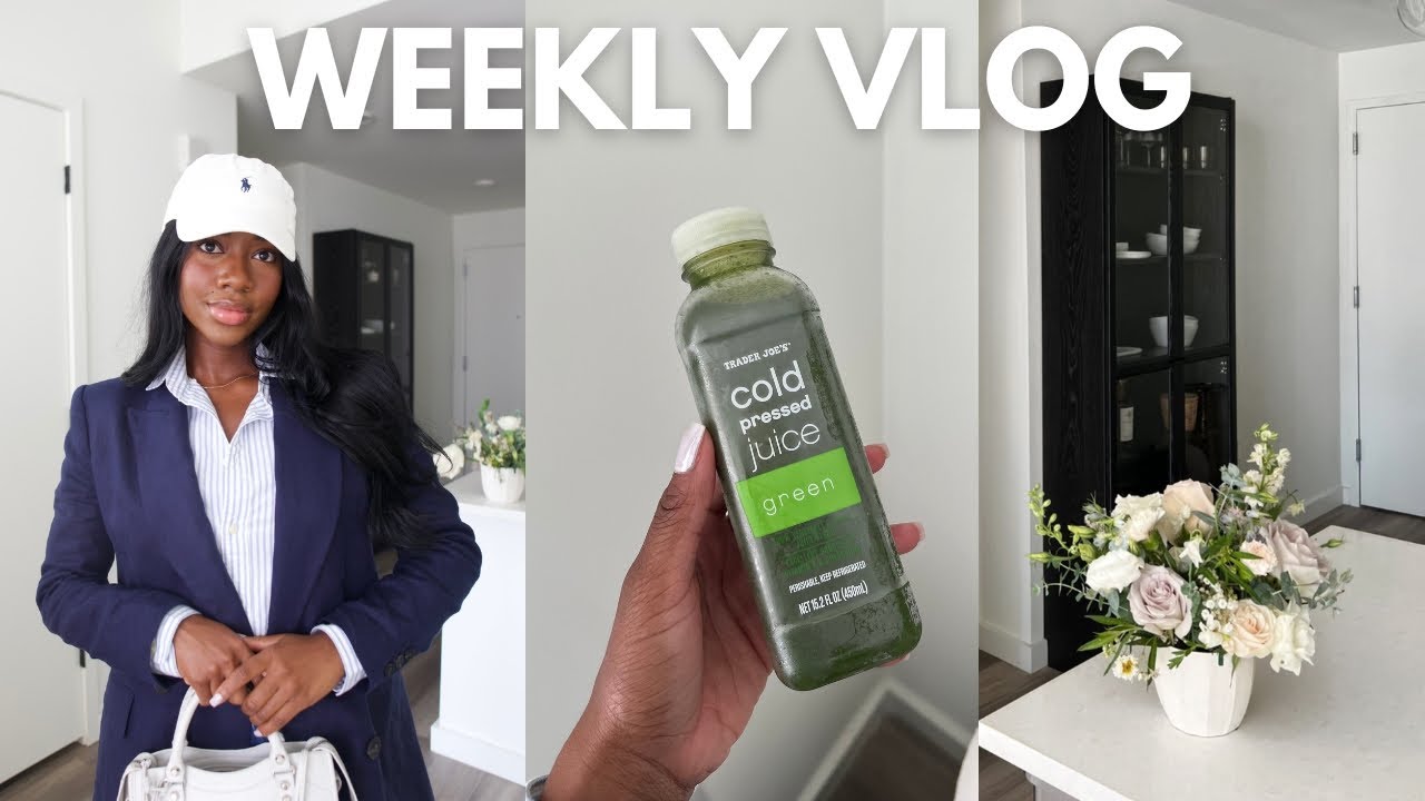 WEEKLY VLOG | grocery hauls, GRWM for the US OPEN & new furniture ...