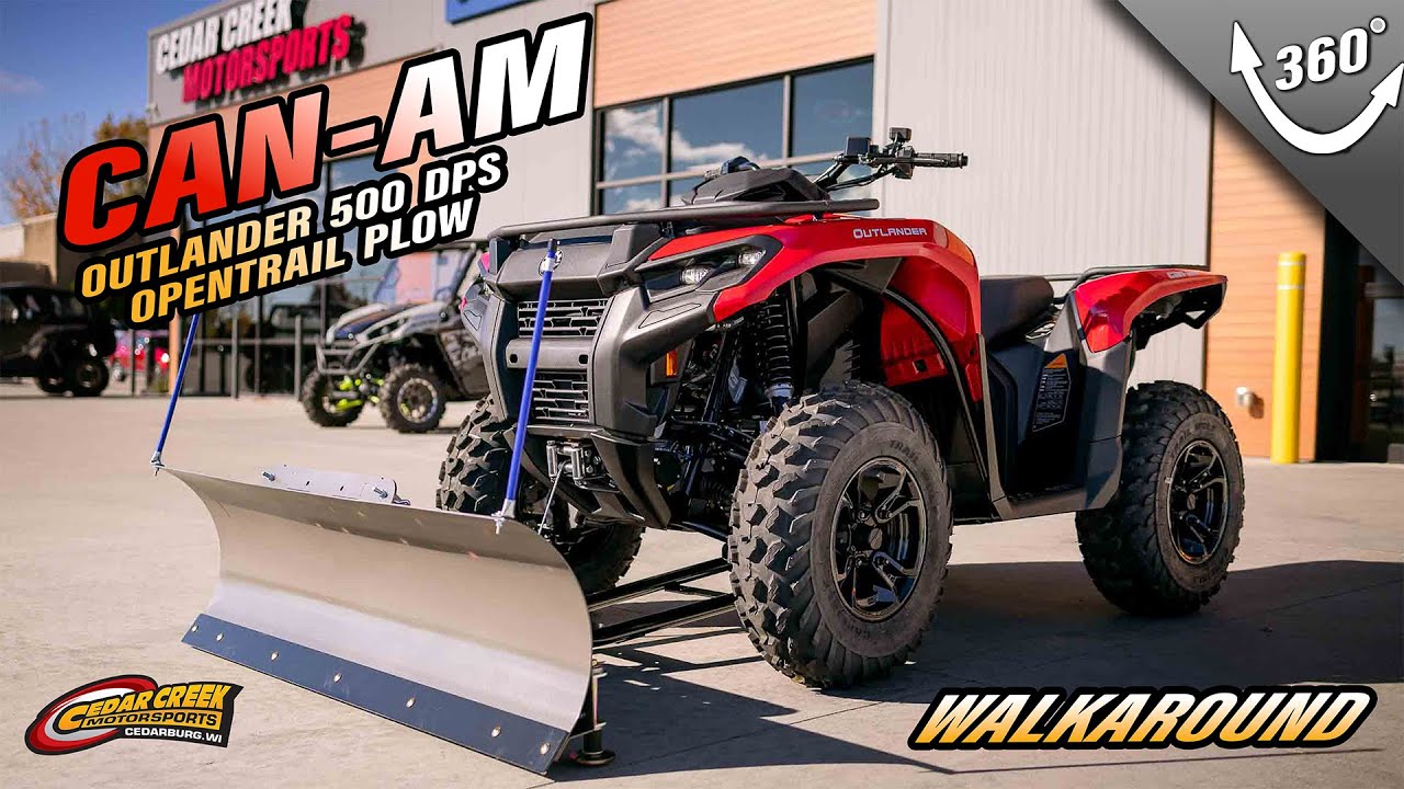 Walkaround | 2024 Can-Am® Outlander DPS 500 with Snow Plow - YouTube