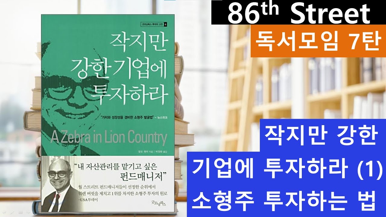 독서모임 7탄 작지만 강한 기업에 투자하라 By 랄프 웬저 소형주 투자하는 법 12 Youtube