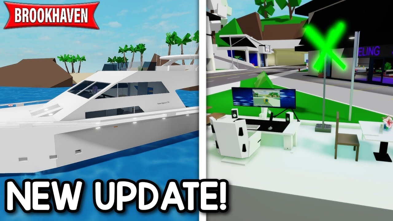 *NEW* DRIVABLE YACHT & PROPS UPDATE IN BROOKHAVEN 🏡RP ROBLOX (SECRETS ...