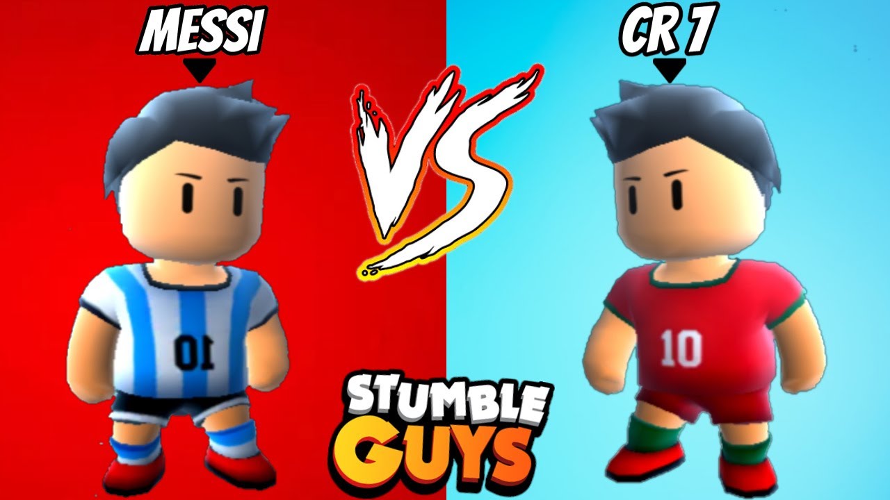 MESSI vs CR7 BATALLA DE SKINS EN DIRECTO!! Stumble Guys - YouTube