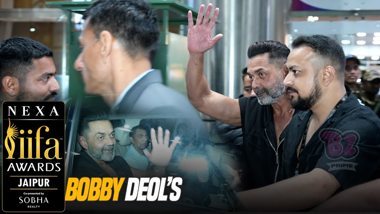 Bobby Deol’s Jaipur Arrival for IIFA 2025 | Fans Welcome the Superstar ...