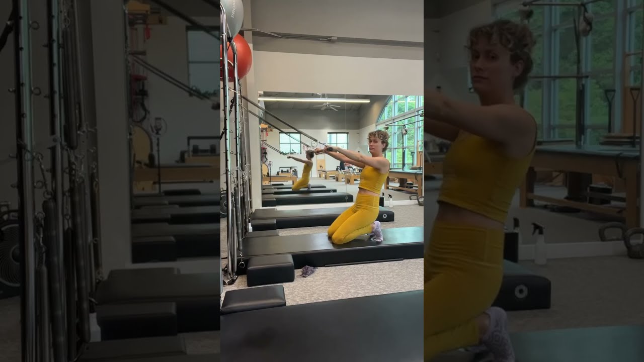 Thigh Stretch on the Pilates Tower - YouTube