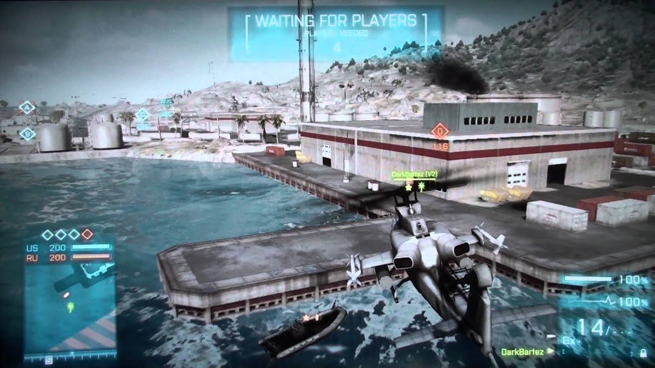 Battlefield 3 - Kharg Island Map (trick with the boat) - YouTube