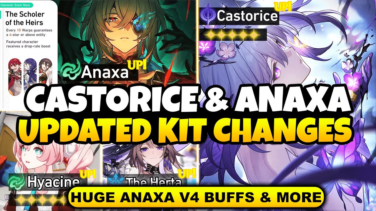NEW UPDATE! CASTORICE & ANAXA UPDATED KIT CHANGES | HUGE ANAXA V4 BUFFS ...