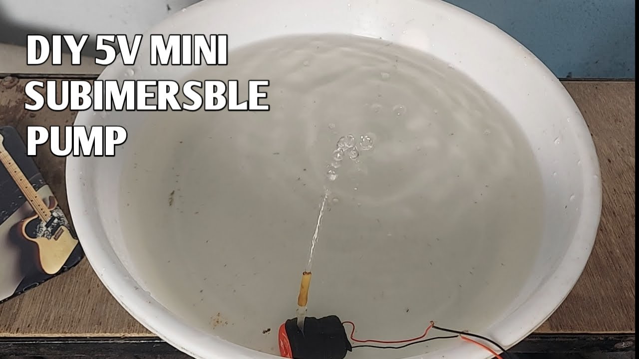DIY 5v mini Submersible motor - YouTube