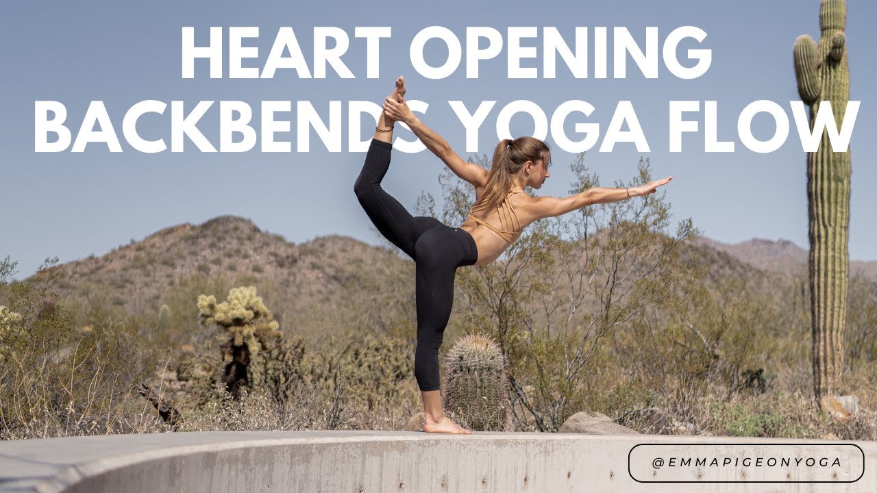 Heart Opening Yoga | 35 Minute Yoga Class | Backbends & Binds - YouTube