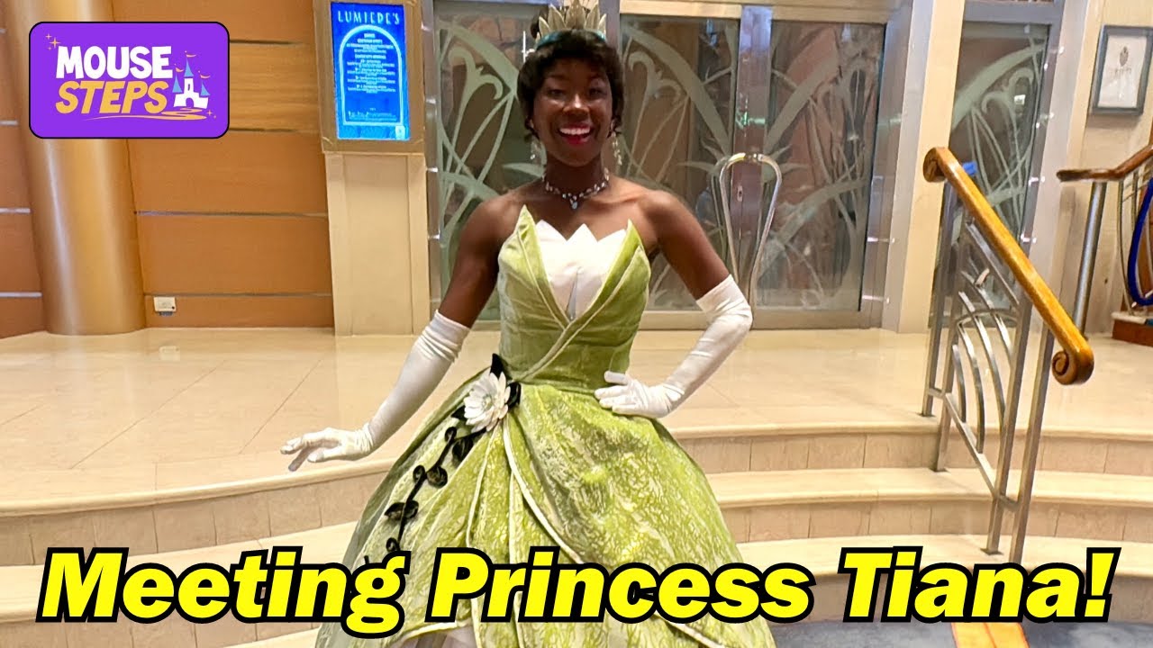 We Meet Princess Tiana on the Disney Magic, Talk Tiana's Bayou Adventure & Beignets - YouTube