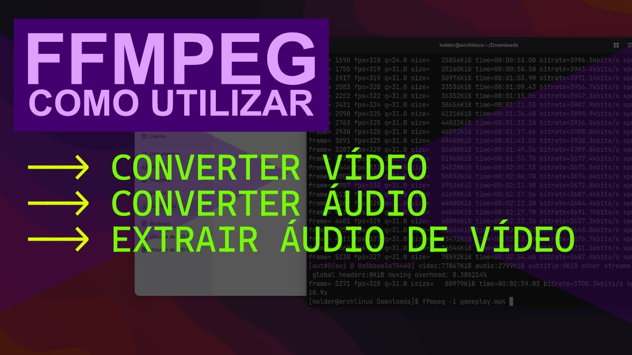 Como Converter Vídeos e Áudios | Extrair Áudio com FFmpeg (Tutorial Completo) - YouTube