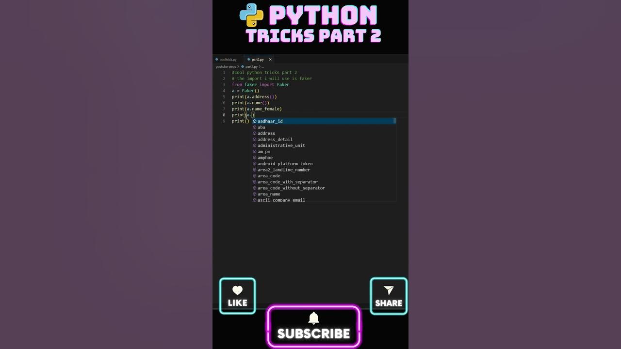 Python Trick of the Day2! 🔥 in Under 60 Seconds #pythonchallenge - YouTube