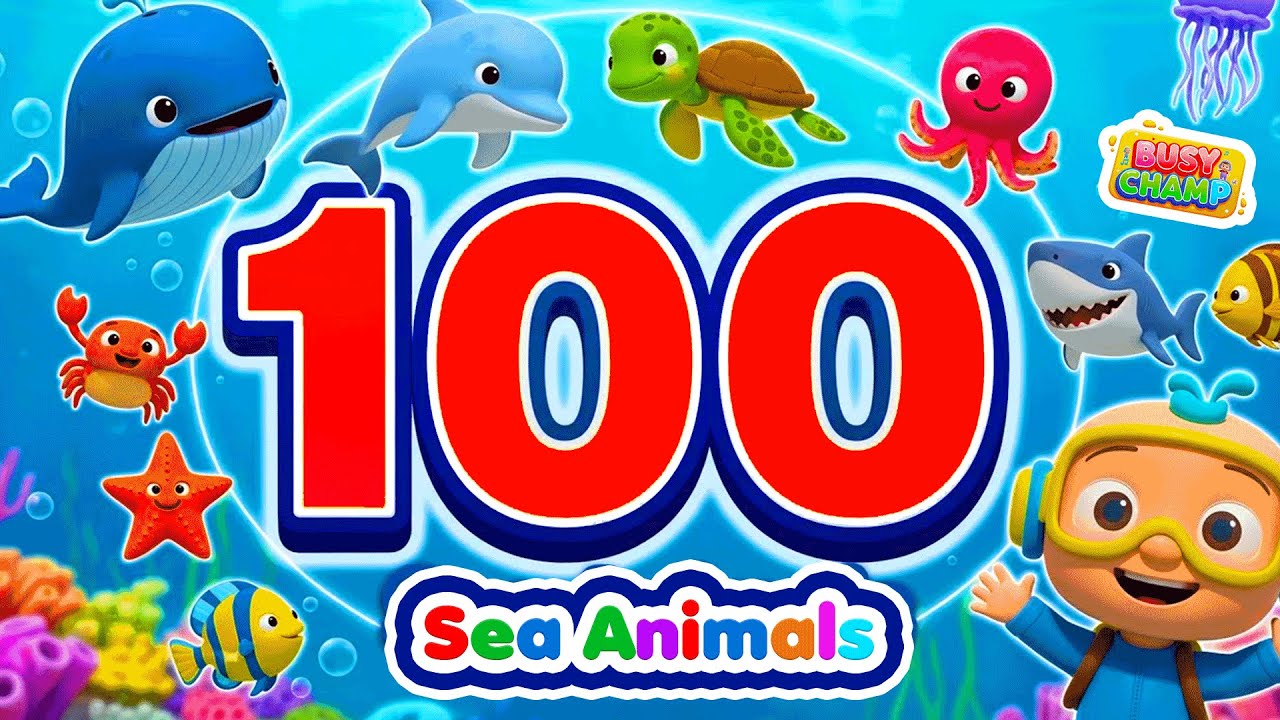 100 Amazing Sea Animals For Toddlers Learn | First Words for Babies ...