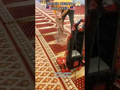HAMRA MAKINA MASJID CARPET VACUM CLEANER MASJID NEGERA MALAYSIA - YouTube