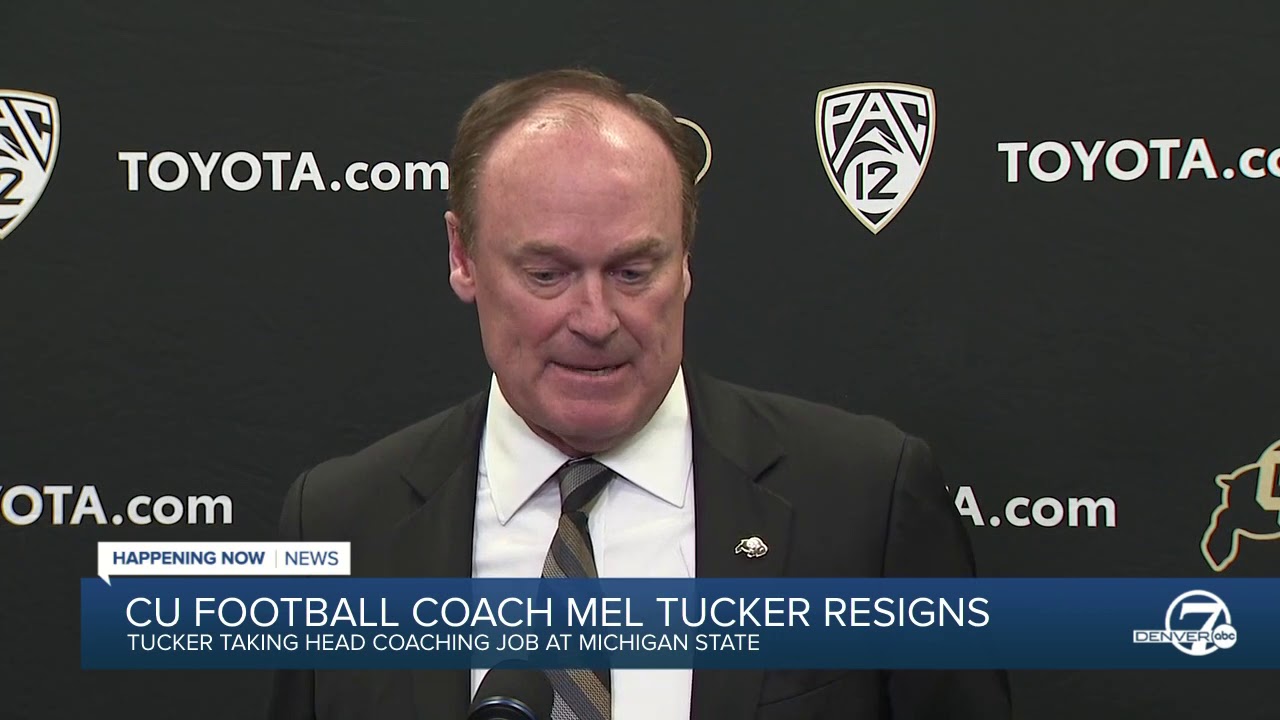 CU Boulder AD Rick George news conference on resignation of Mel Tucker ...