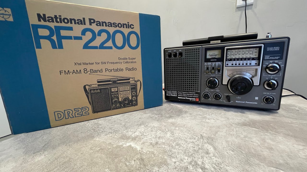 Настоящий ретро японский радиоприемник National Panasonic RF 2200 (DR22 ...