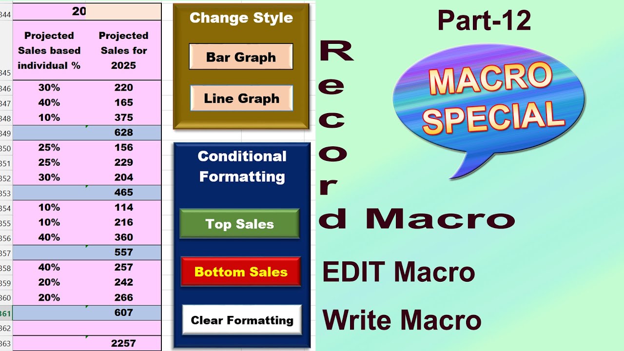Mastering Macros In Excel Record Edit Write And Conditional Formatting 1179