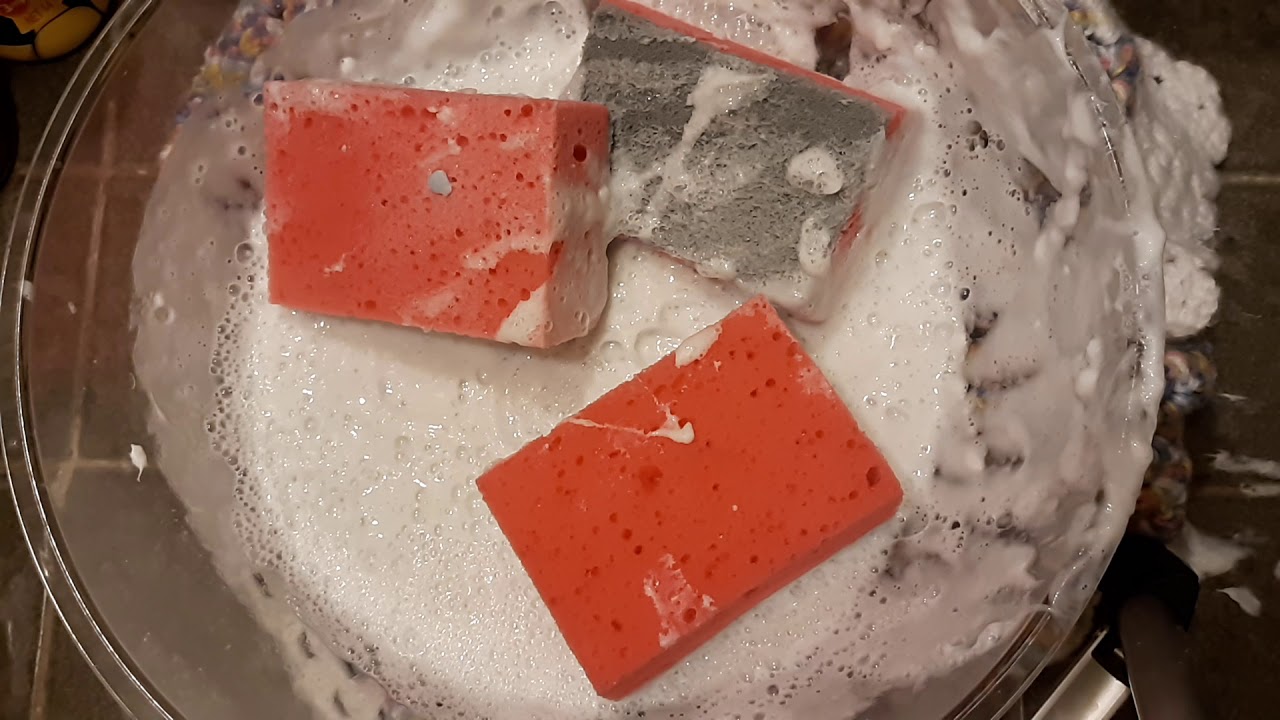Sticky leftover soap w/ my ugly, fk'd up sponges *NOT CLICKBAIT* - YouTube