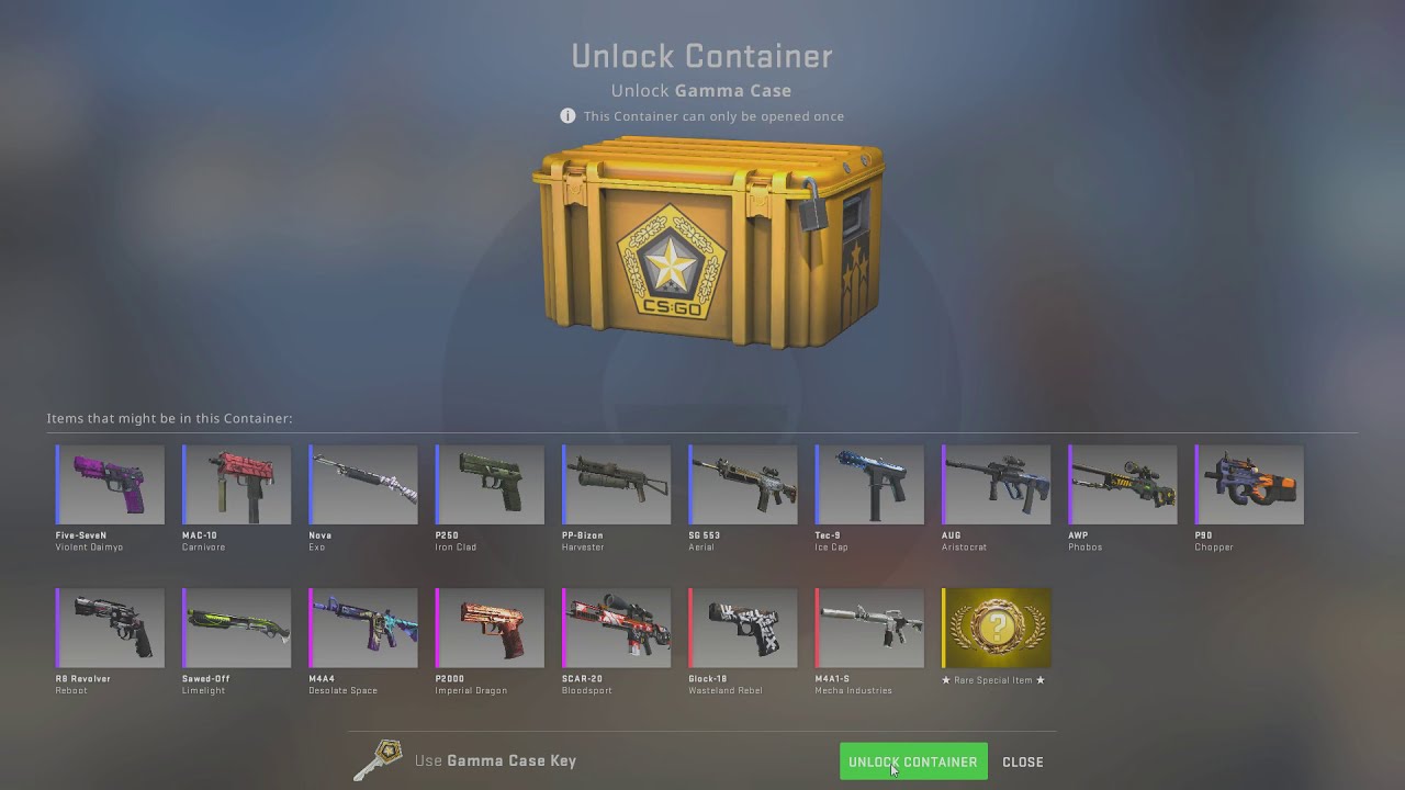 Opening a CS:GO case til a gold appears... DAY 141 - YouTube