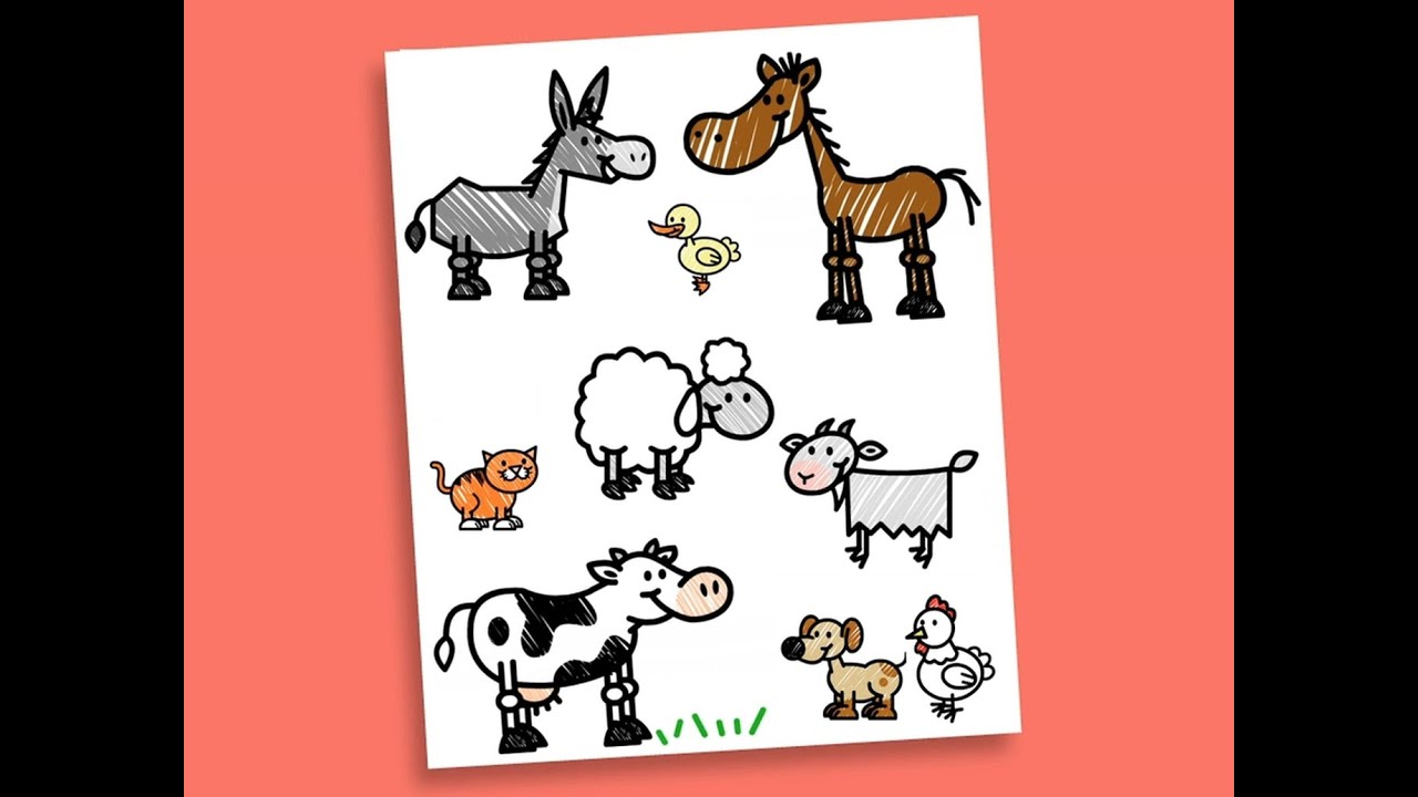 LET'S DRAW SOME ANIMALS by The Brilliant Kid - YouTube