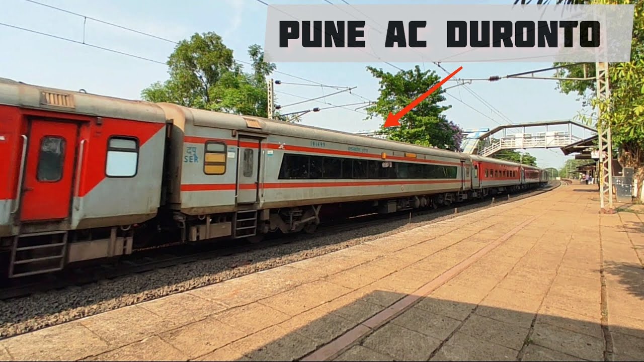 8 hours late Pune Duronto Express is running like a bullet🚄।। LHB,ICF ...
