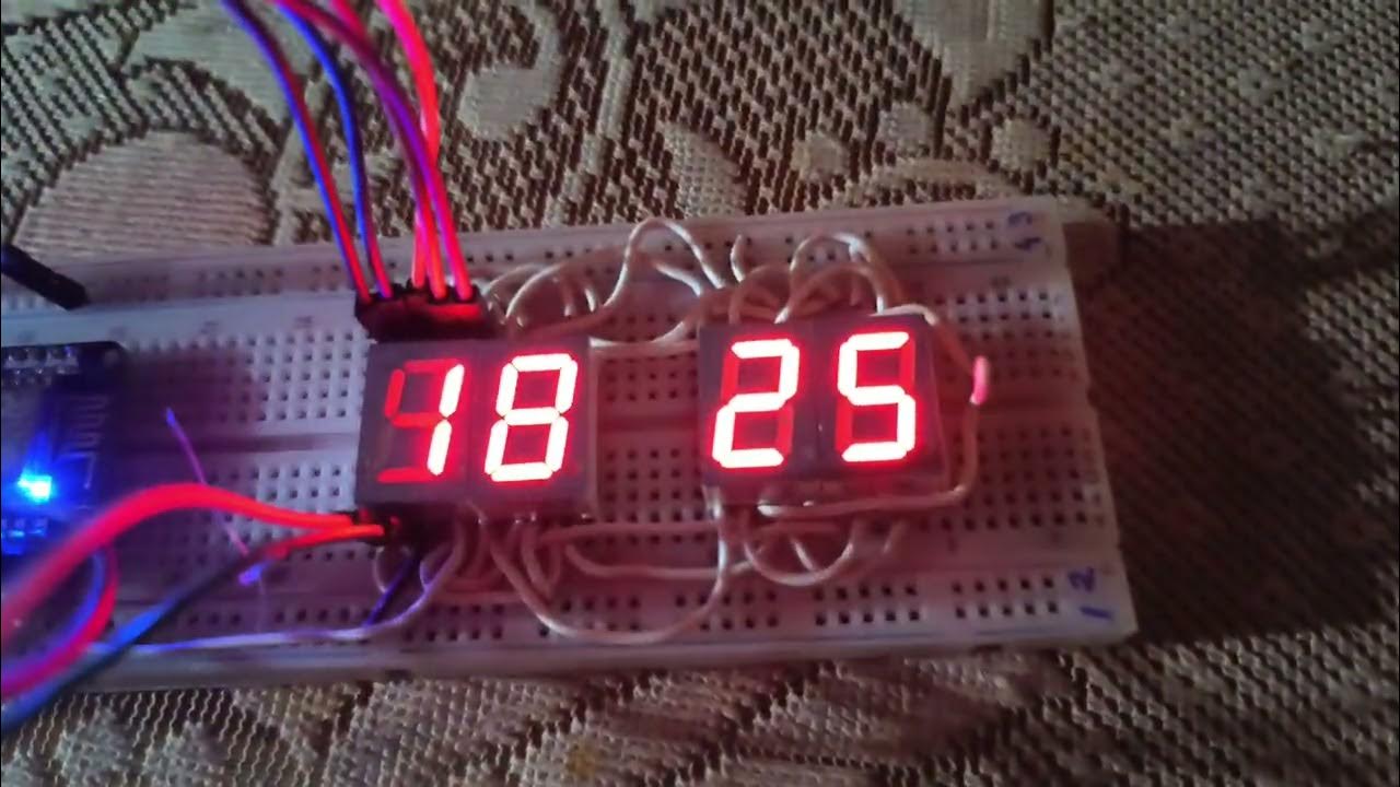 7 segment Clock with wifi using Node MCU + Multiplexing - YouTube