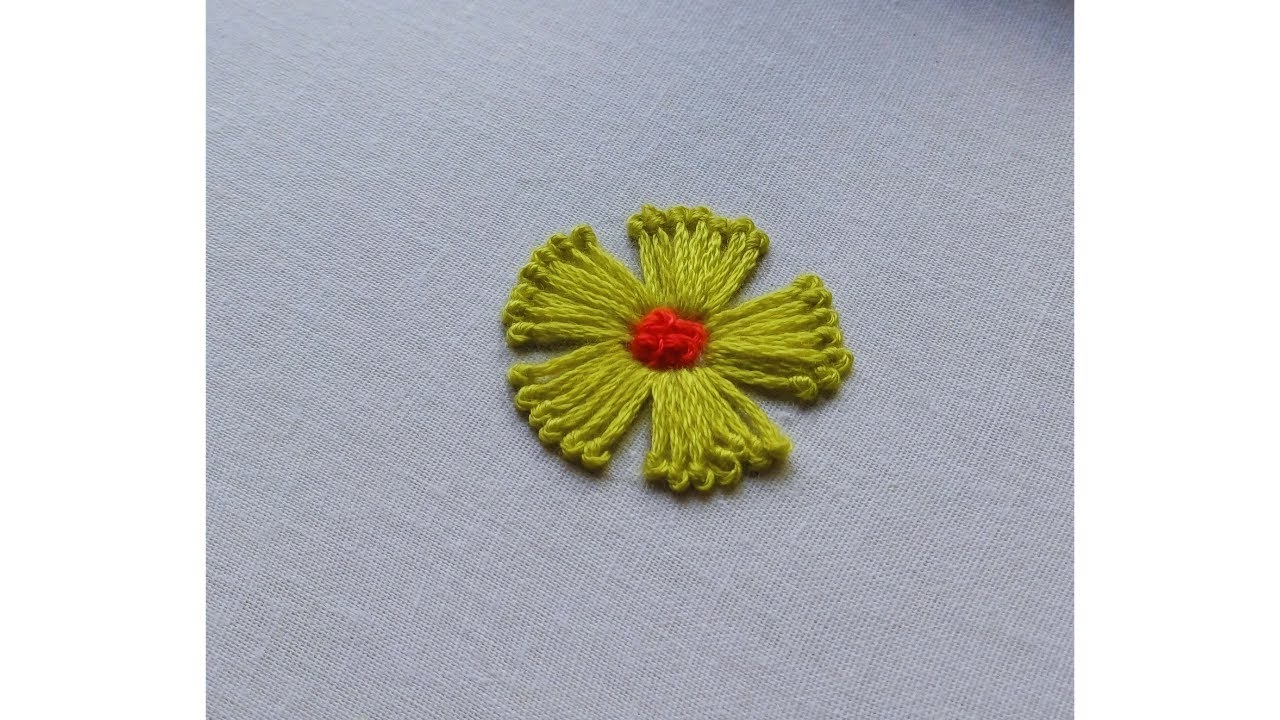 Most Amazing flower embroidery tutorial || Beautiful hand embroidery ...