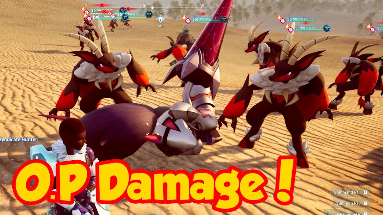 Palworld's Most OVERPOWERED Incineram Build: Boss Destroyer ...
