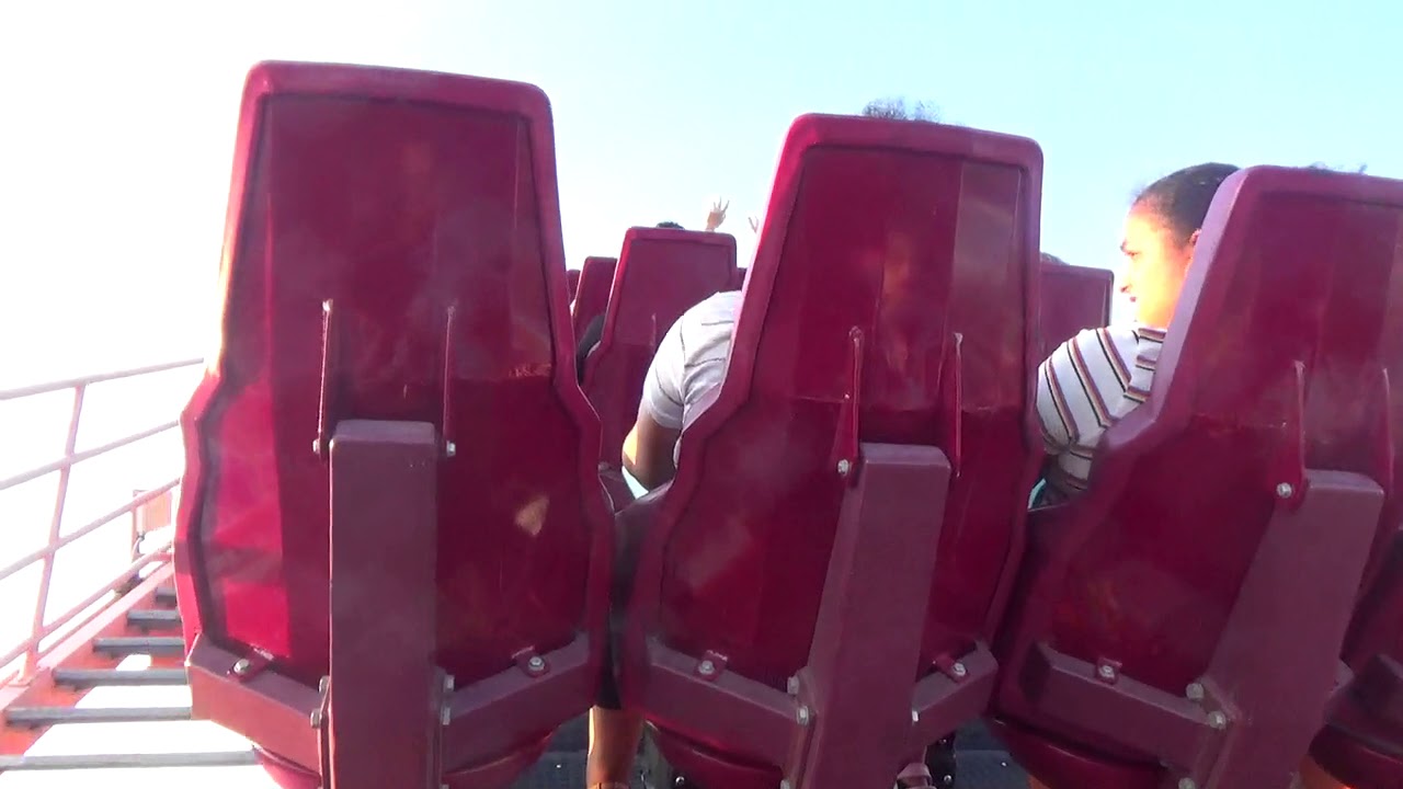 Riding Raging Bull Roller Coaster At Six Flags Great America - YouTube