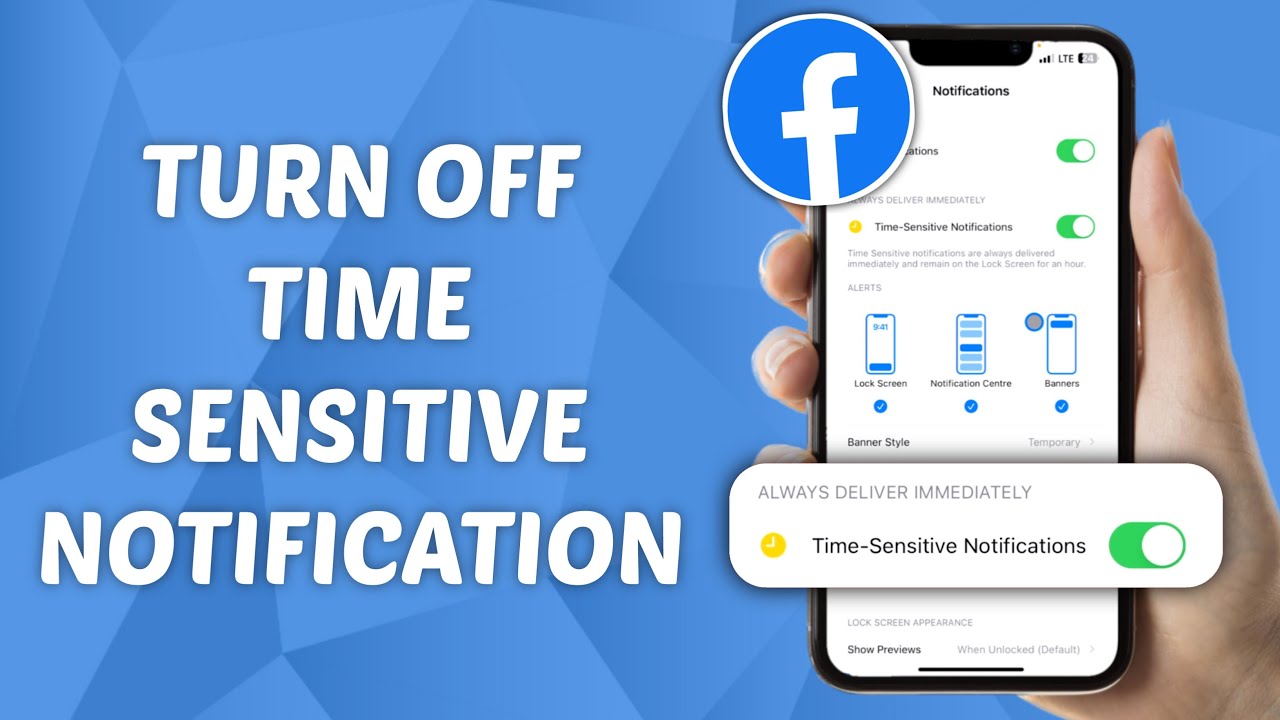 How to Turn off Time Sensitive Notifications in Facebook - YouTube