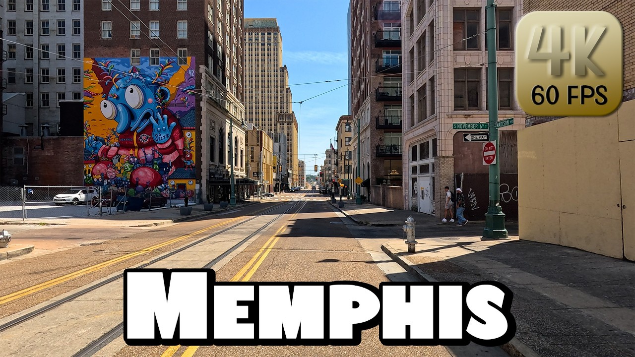 Driving Around Downtown Memphis, Tennessee in 4k Video - YouTube
