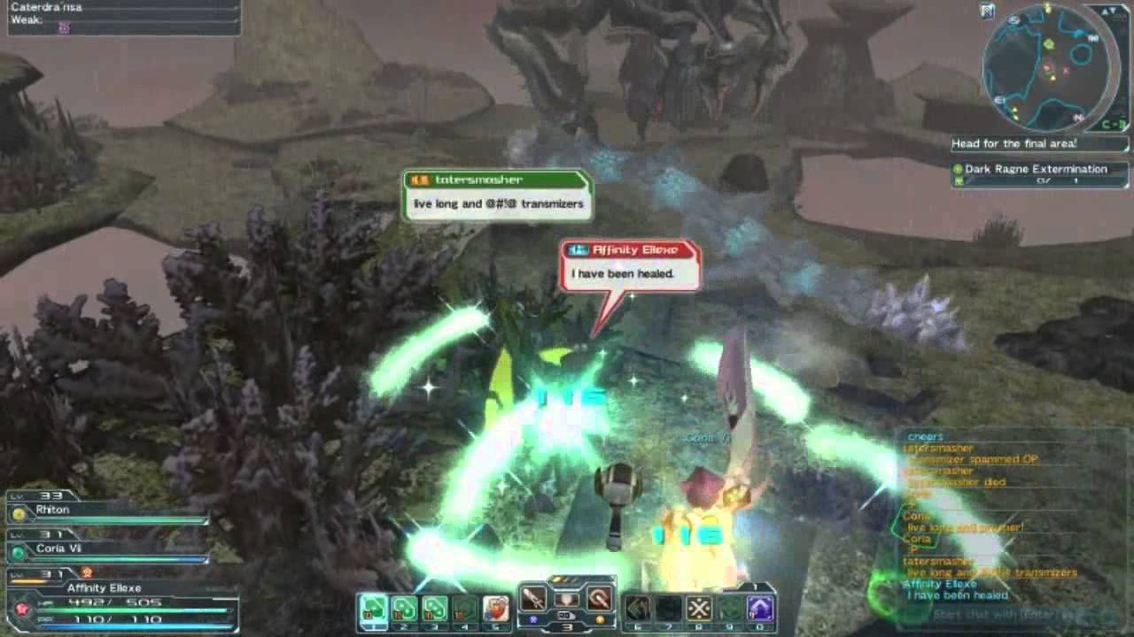 PSO2 - Epic Boss on Boss Fight! Caterdras'na vs. Dark Ragnea - Phantasy ...
