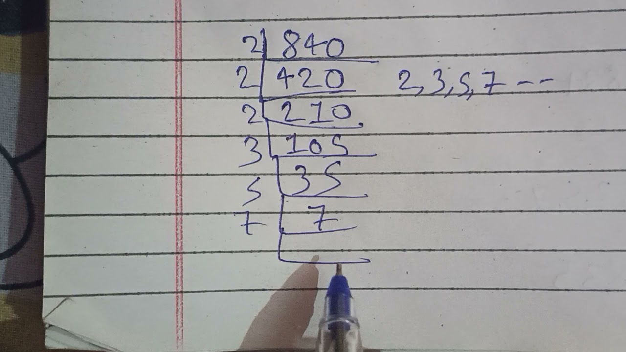 Prime Factors Of 840 YouTube Prime Factors Of 840 YouTube