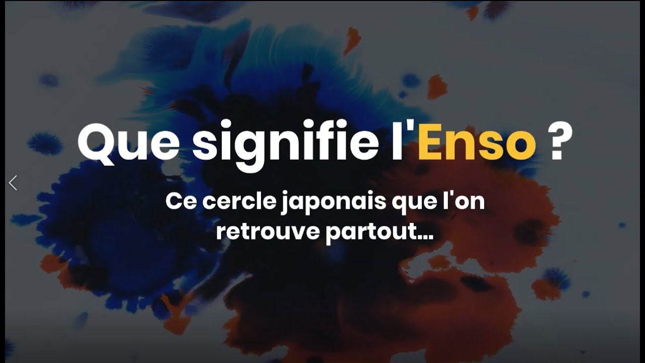 Que signifie l'enso ? - YouTube