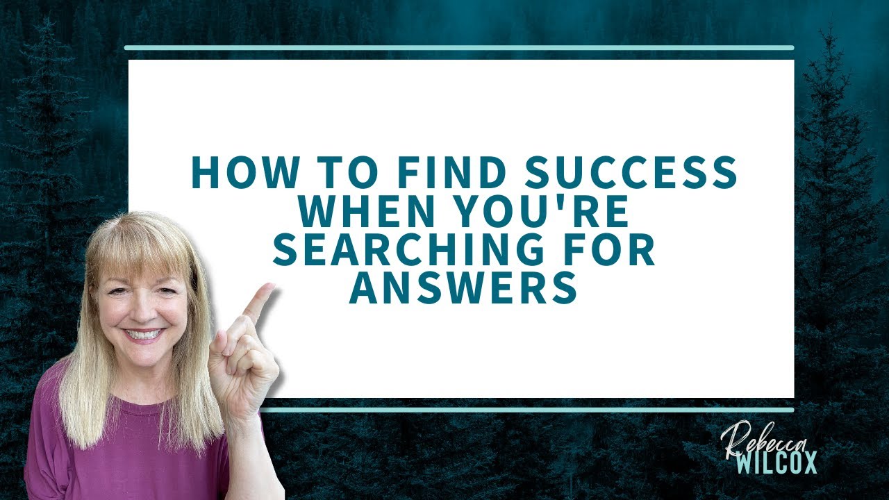 How to Find Success When You're Searching for Answers - YouTube